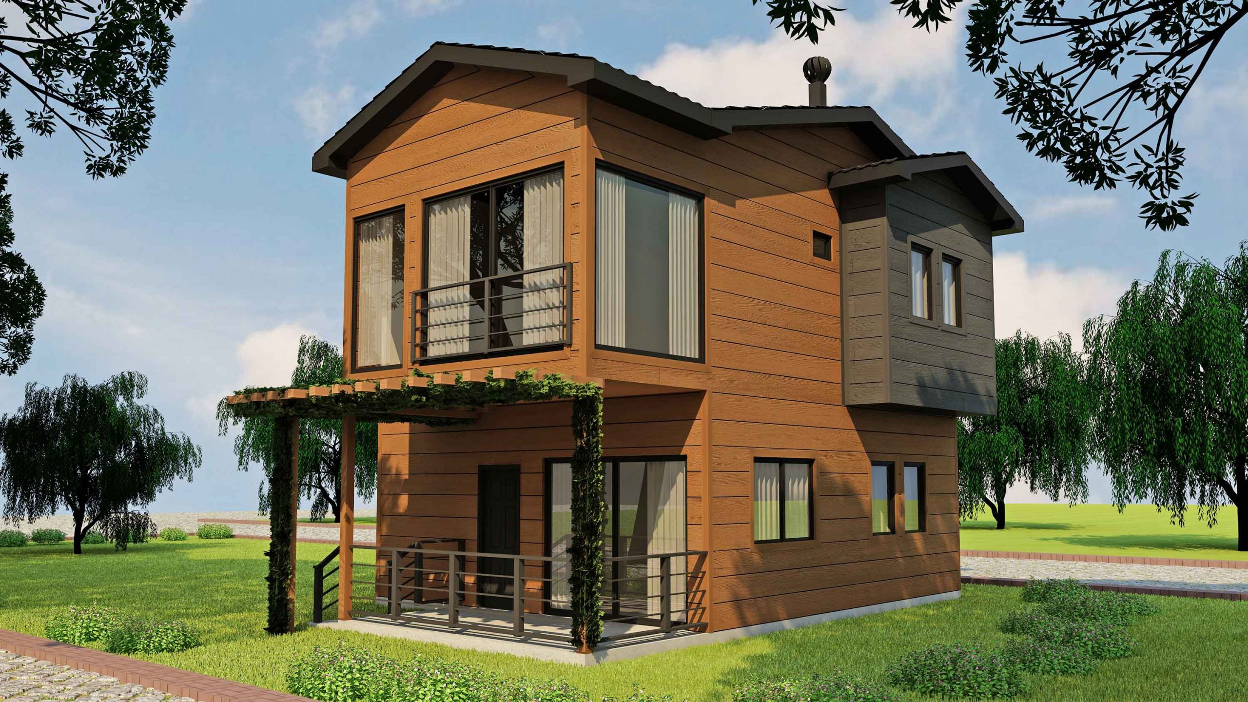 Two Storey 5 Room house (121,58 m2) - Dorce Modular Homes